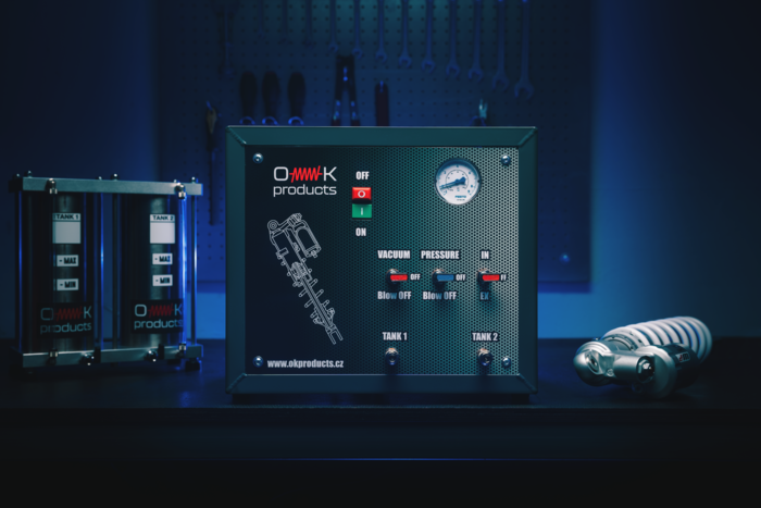 partners :: OK PRODUCTS - Suspension vacuum bleeding machine